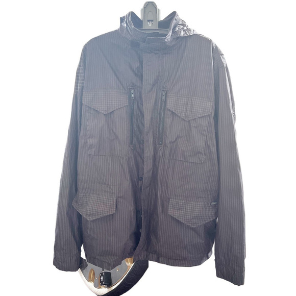 Stussy | Jackets & Coats | Stussy Vintage Grey Windowpane Full Zip ...